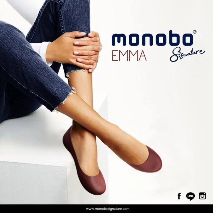 Monobo SIGNATURE EMMA Kasut Perempuan Lady Flat Shoes | Lazada.co.th