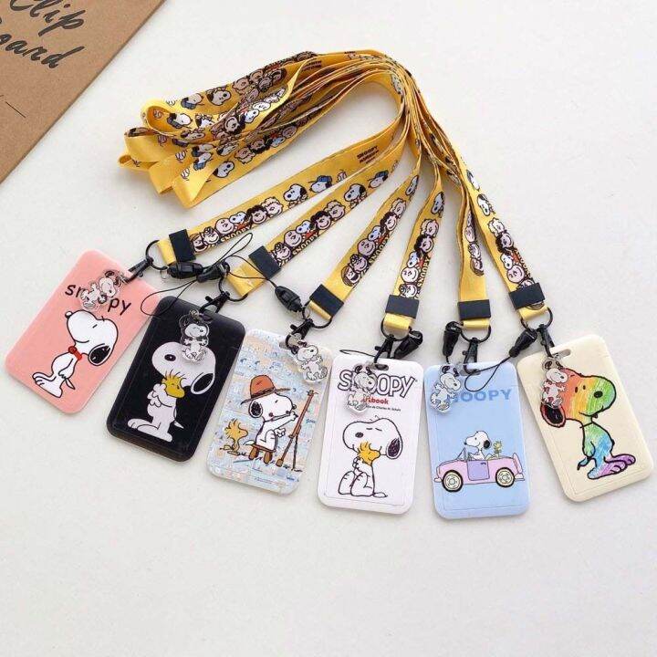 BELLERY Girls Snoopy Meal Card Credit ID Card Lanyard Snoopy Card ...
