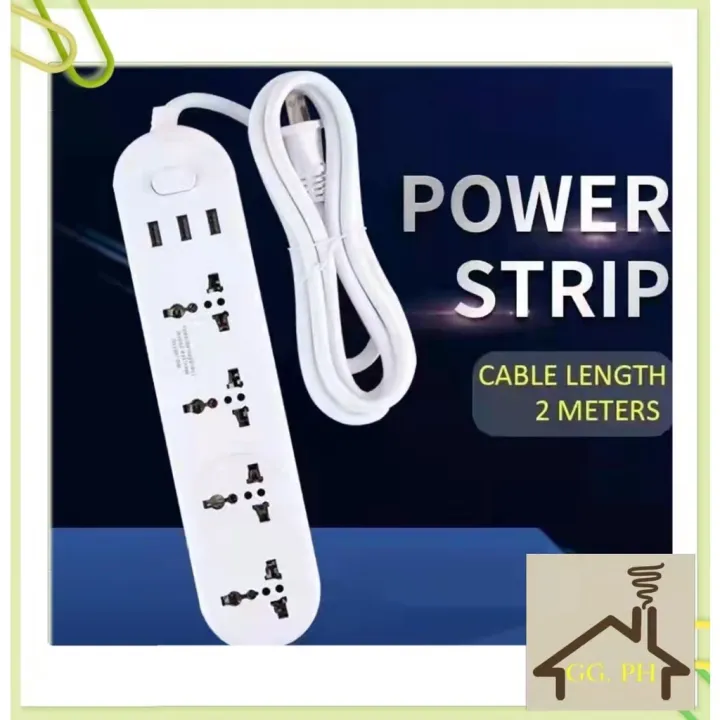 Hisecus gg.Power universal Socket Extension Moveable Multi Function Socket With USB Socket ...