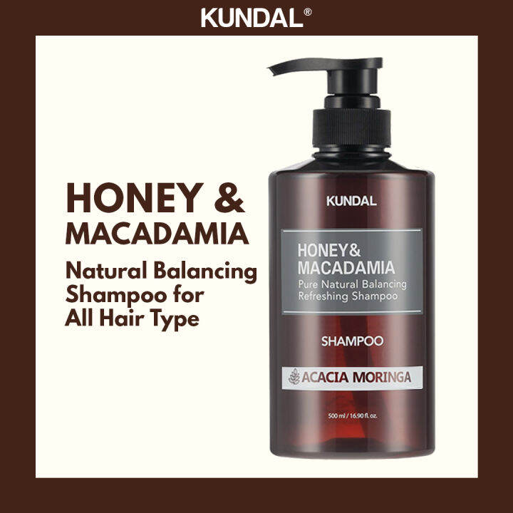 KUNDAL Honey & Macadamia Shampoo Acacia Moringa Made in Korea | Lazada Indonesia