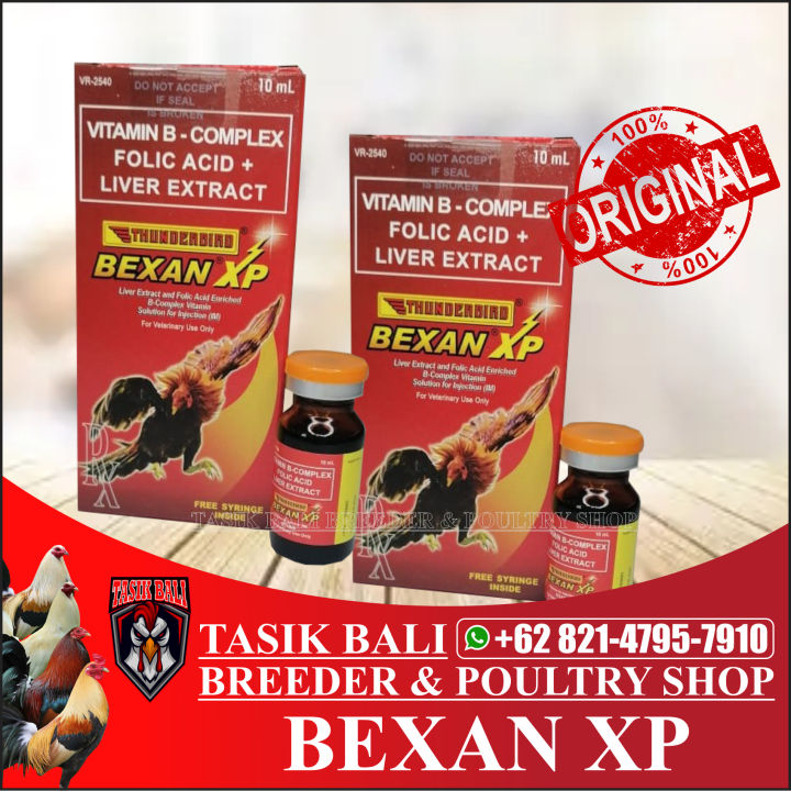 BEXAN XP ISI 10ML | DOPING AYAM LAGA |VITAMIN B-COMPLEX FOLIC ACID ...