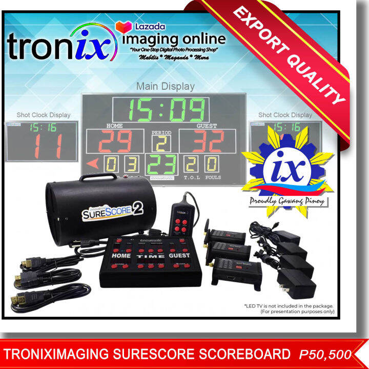 troniximaging Surescore 2 - Wireless Scoreboard Controller connected to ...
