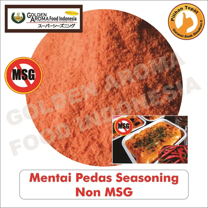Bumbu Tabur Rasa Mentai Pedas Saus Non MSG 1Kg Bubuk Tabur Spicy Mentai ...