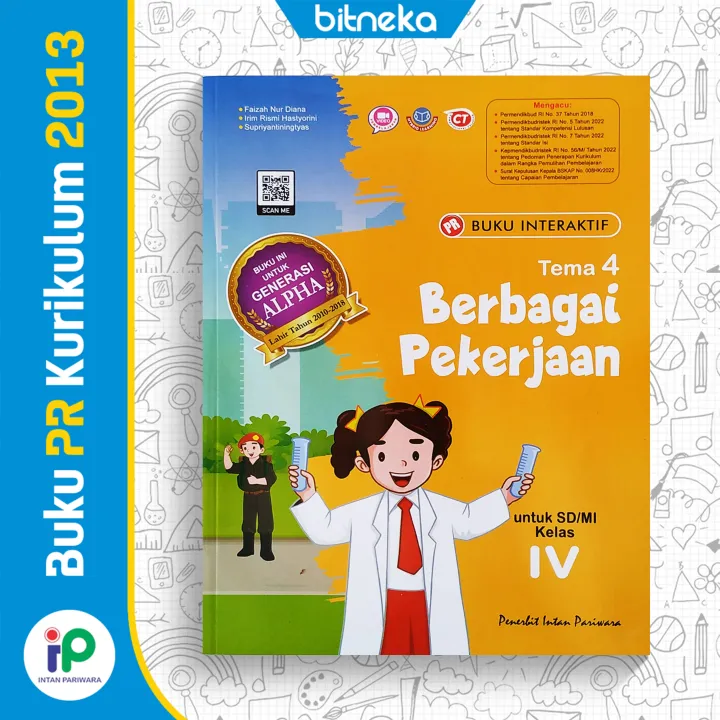 Buku PR Interaktif SD/MI Kelas 4 Tema 4 Berbagai Pekerjaan - Intan Pariwara | Lazada Indonesia