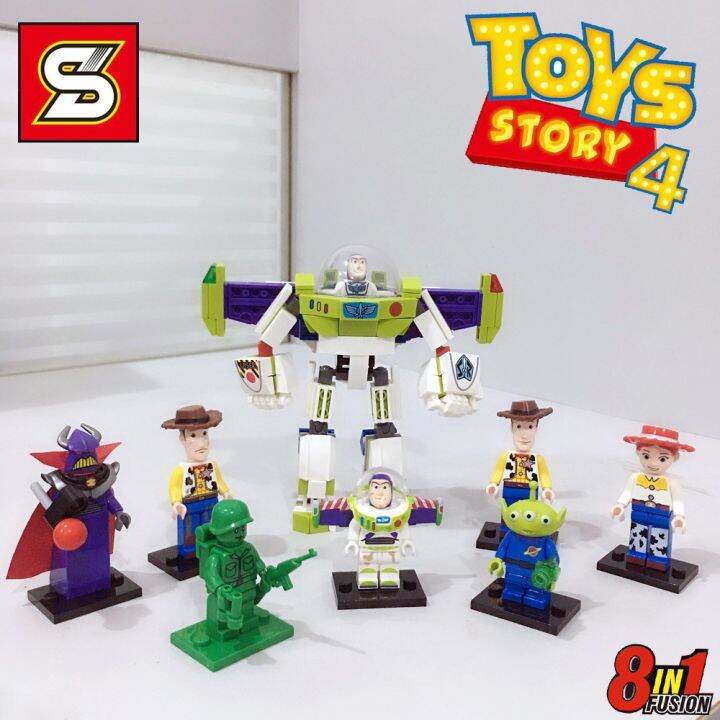 8 In 1 ToyStory Building Block Famous Blocks Compatible Character Buzz ...