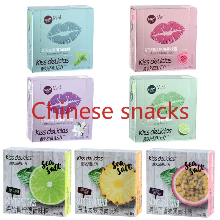 【Chinese Spices】Sea Salt Passion Fruit Mint Candy Fresh Breath High ...