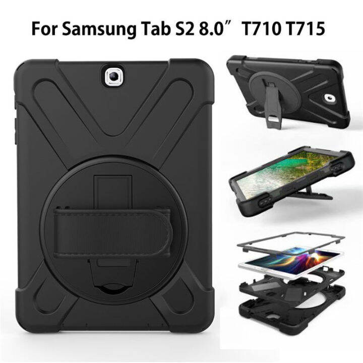 สำหรับ Samsung Galaxy Tab S2 8.0 SM-T710 T713 T715 T719 T719Y กรณีแฟชั่นกันกระแทก Heavy Duty ยาง ...