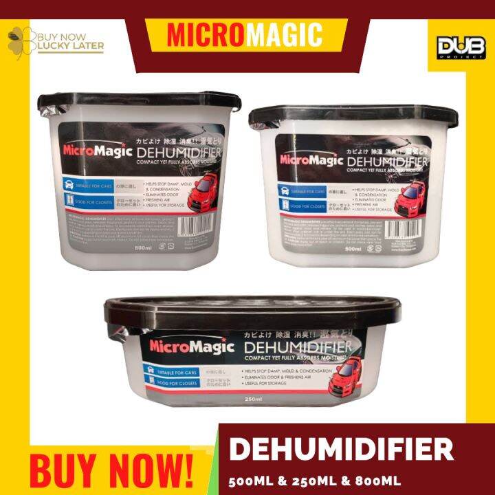 MICROMAGIC DEHUMIDIFIER PER PIECE UNSCENTED (800ML - 500ML - 250ML ...