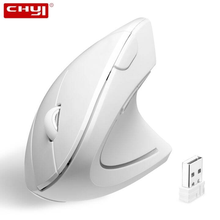 mouse for gaming CHYI Wireless Vertical Mouse 2.4G 1600 DPI USB Optical ...