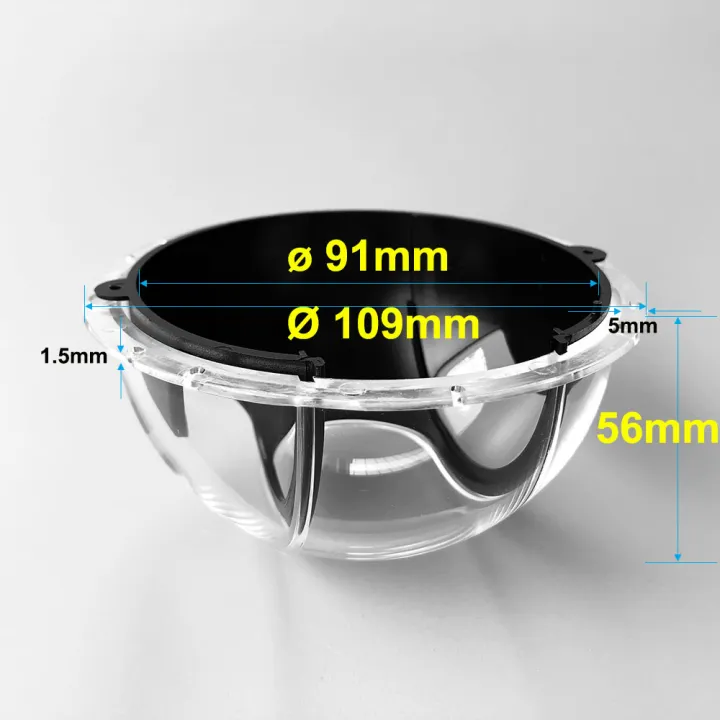 4 Inch Acrylic Dome Camera Cover Waterproof Antidust Plexiglass CCTV ...