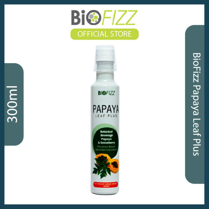 BIOFIZZ PAPAYA LEAF PLUS BOTANICAL BEVERAGE PAPAYA & GOOSEBERRY 300ML ...