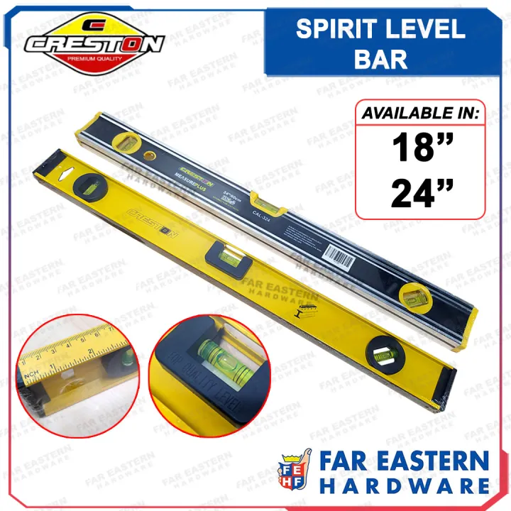 CRESTON Spirit Level Bar 18" | 24" CRHT | Lazada PH