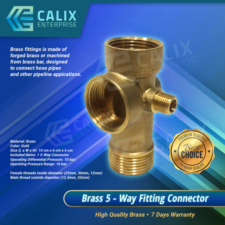 Brass 5-way Fittings Connector | Lazada PH