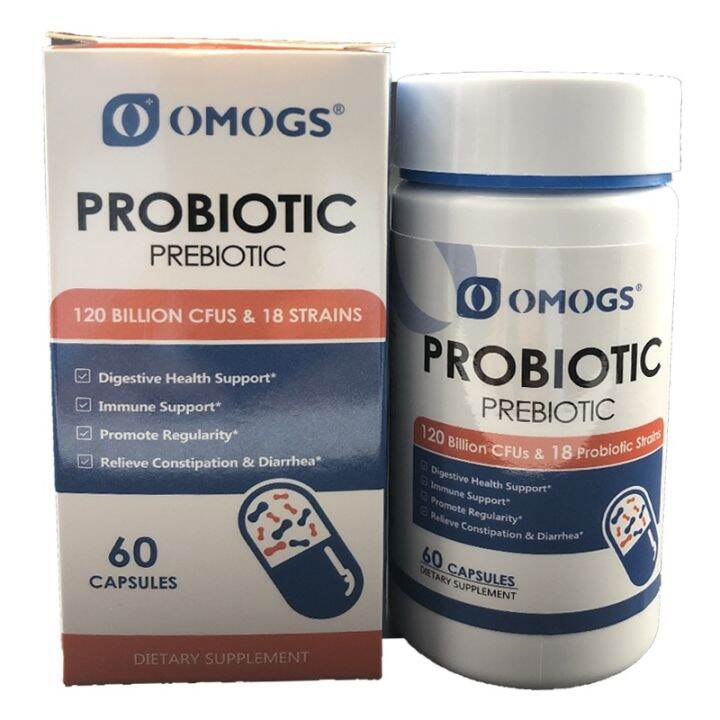 Omogs Probiotics For Women and Men 60 Capsules Food Supplement ...