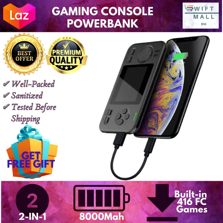 SwiftMall Gameboy Console Powerbank Perfect for Gaming and Charging ...
