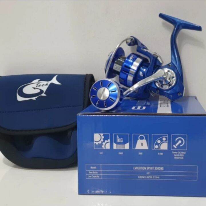 REEL SPINNING GTECH EVOLUTION SPIRIT 3000 PG | 3000 HG | 4000 PG | 4000 HG | Lazada Indonesia