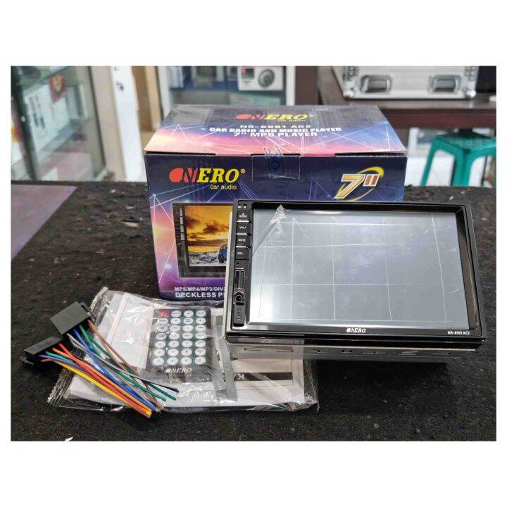 Double Din Layar Sentuh 7 inch MP5 USB AUX Micro SD Card Bluetooth ...