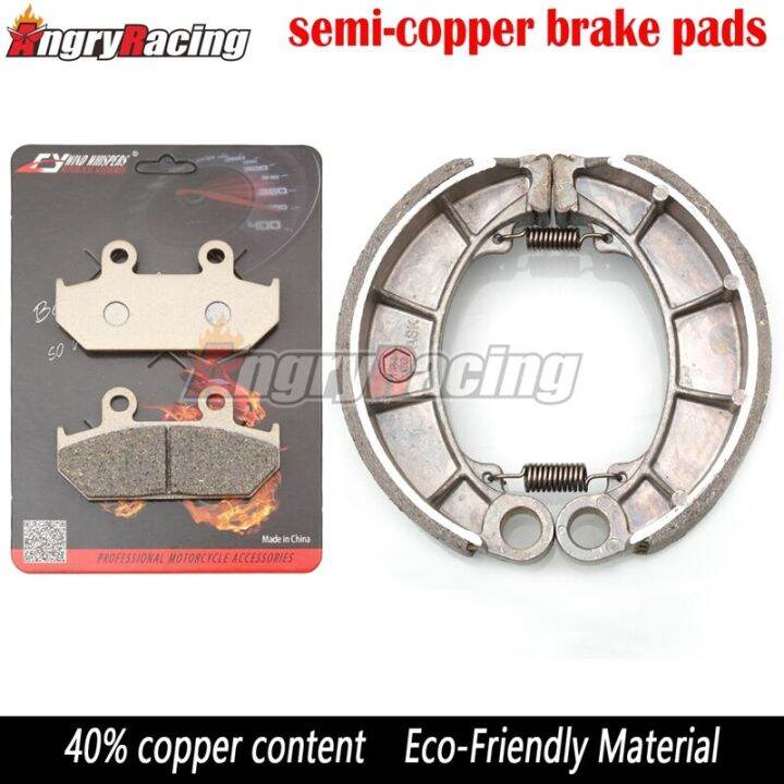 แผ่นรองเบรคหน้ารถจักรยานยนต์รองเท้าด้านหลังสำหรับ HONDA NV 400 Cj/ck Steed 1992-1993 VT 600 C/n ...