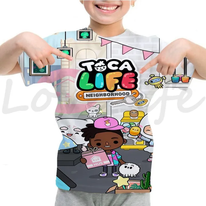 Toca Boca Life World 3D T Shirt Kids Harajuku Streetwear Toca Life ...