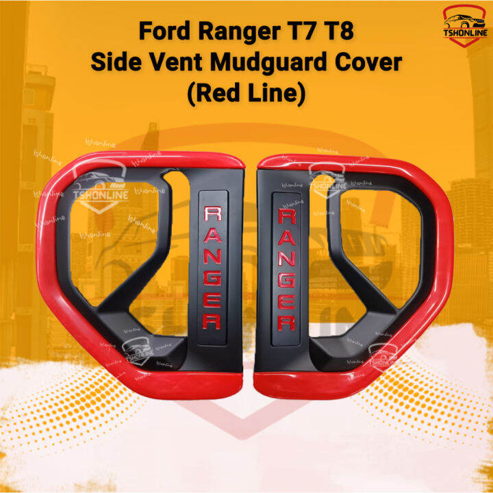 Ford Ranger T9 Side Vent Cover (Red Line)/ T9 SIde Vent Cover | Lazada