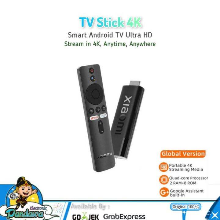 Smart Android TV Mi TV Stick 4K Ultra HD Set Top Box TV BoX Android ...