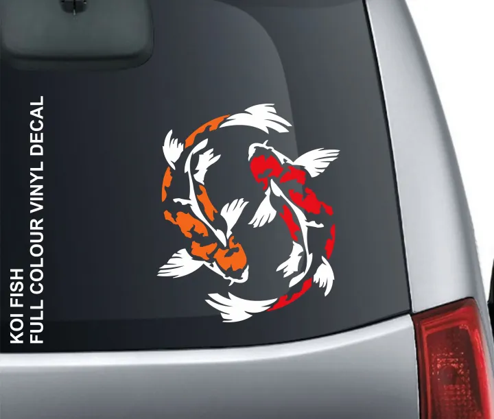 Sticker Cutting Ikan Koi Vinyl Decal Mobil Motor | Lazada Indonesia
