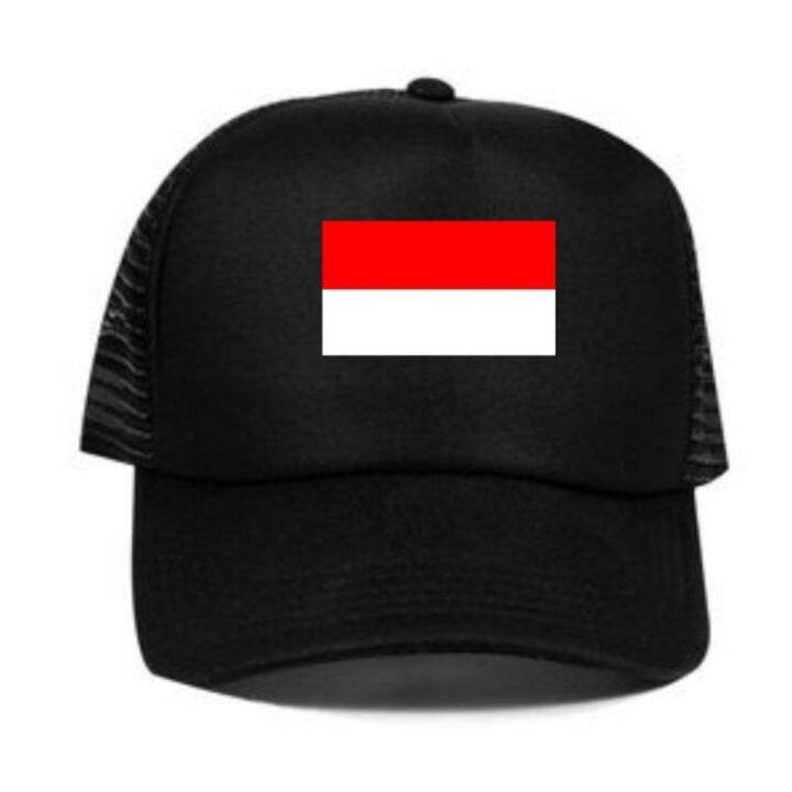 topi trucker jaring Bendera merah putih indonesia raya | Lazada Indonesia
