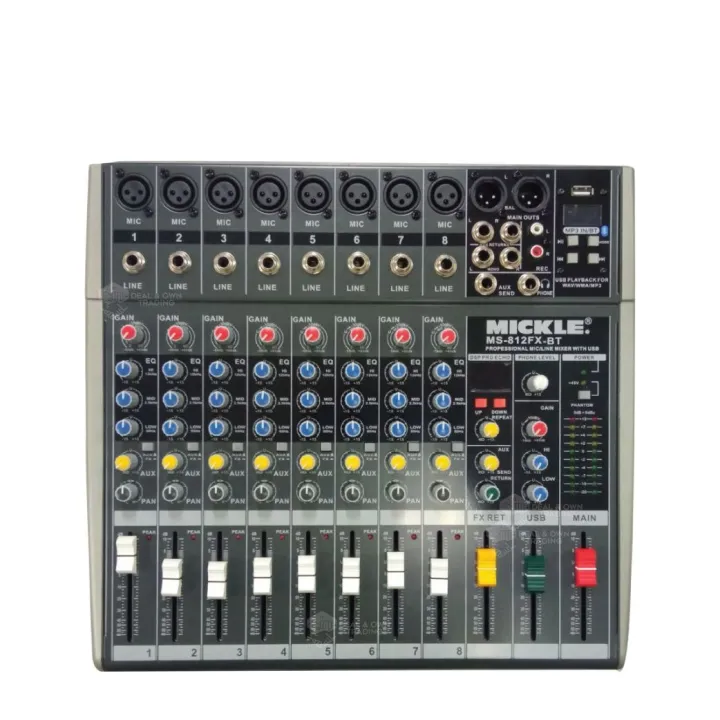 Mickle MS-812FX-BT Professional Mic/Line Mixer with USB | Lazada PH