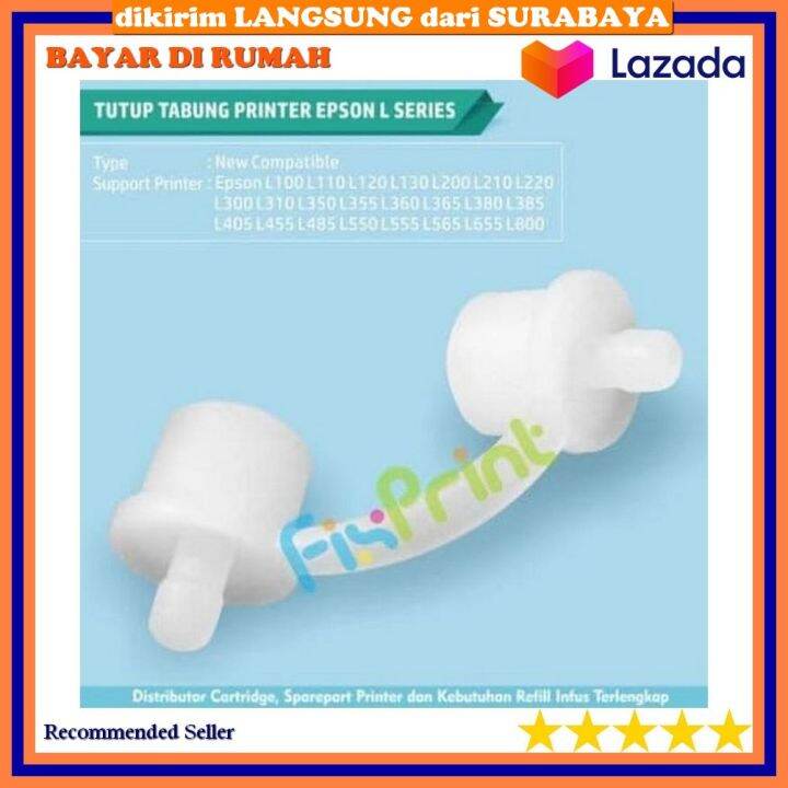 Tutup Tabung Infus Printer EPSON L100 L110 L120 L130 L200 L210 L220 L3 - Putih | Lazada Indonesia