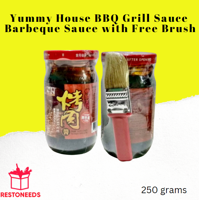 Yummy House BBQ Grill Sauce Barbeque Sauce with Free Brush 250grams ...
