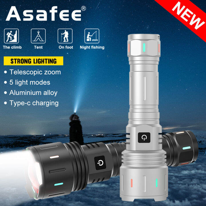 Asafee 5800 LM JF023 30W White Powerful Super bright Outdoor Flashlight ...