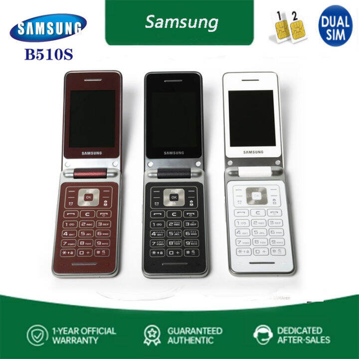 สินค้าขายดีปลดล็อคของแท้สำหรับ Samsung B510S โทรศัพท์มือถือ2G GSM Dual Card Quad-Band โทรศัพท์ ...