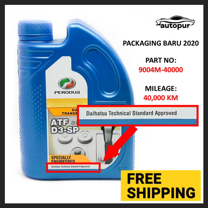 PERODUA ATF D3-SP / SP3 Automatic Transmission Fluid 1L (NEW PACKAGING ...