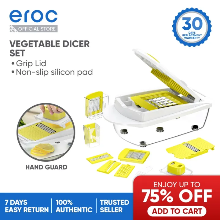 Eroc Fruit Vegetable Dicer Chopper Set, Cutter Veggie Slicer Onion Food ...