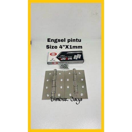 Engsel pintu 4" inch / Engsel Plat / Engsel besi 4" | Lazada Indonesia