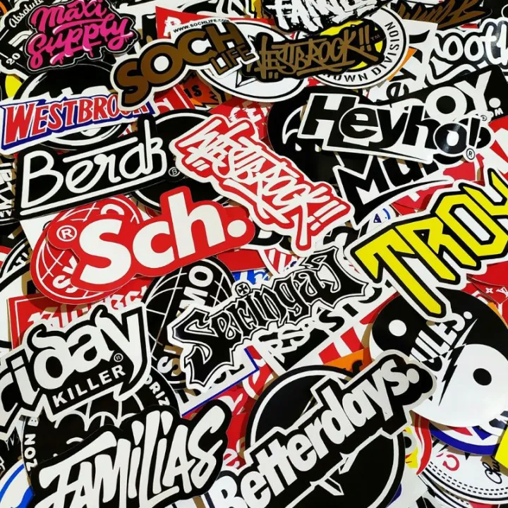 STIKER BRAND DISTRO LOCAL INDONESIA ISI 10 STICKER | Lazada Indonesia