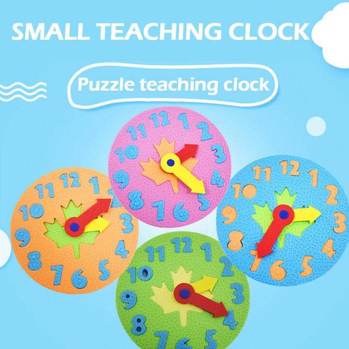 Eva Foam Educational Clock Rubber Colorful Toy Clocks | Lazada PH