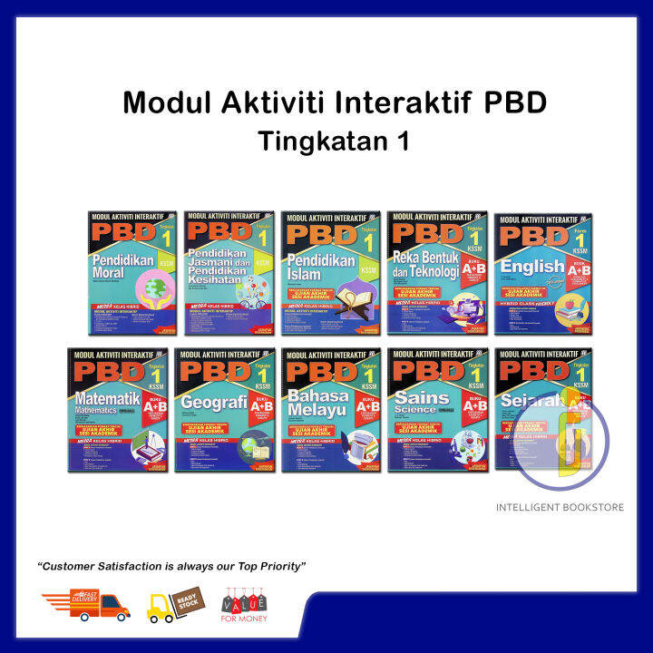 [Intelligent] Sasbadi Modul Aktiviti Interaktif PBD Tingkatan 1 KSSM 2023 | Lazada