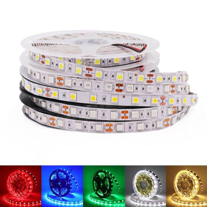 LED Strip Light 12V 5m 10m 15m 20m 50m SMD 5050 300 LEDs Pixels 2835 Diode Tape RGB White LED ...