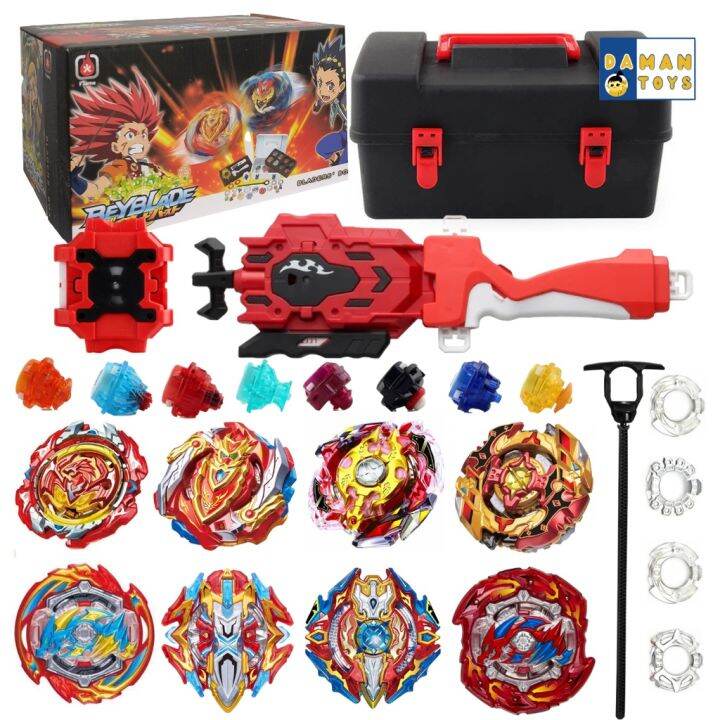 Gasing Beyblade Portable Box 8 In 1 Gasing Set | Lazada Indonesia