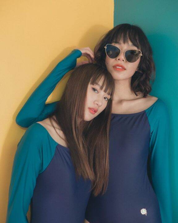 ชุดว่ายน้ำ รุ่น “BLOCKIE” เรียบๆแต่เก๋ มีซับในทั้งตัว | Lazada.co.th