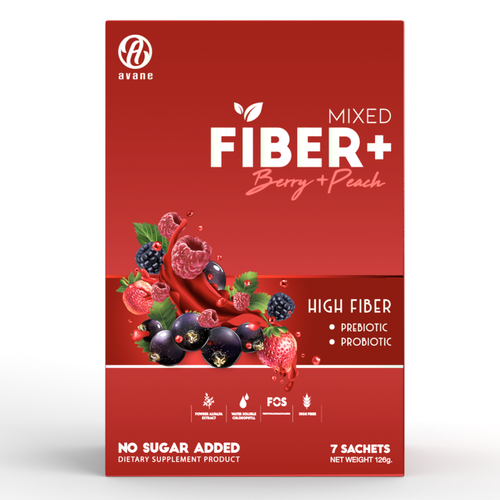 **แท้100%**AVANE Mixed Fiber Plus ไฟเบอร์ปรับสมดุลลำไส้ รวมผักผลไม้ 5 สี แก้ท้องผูก กรดไหลย้อน ...