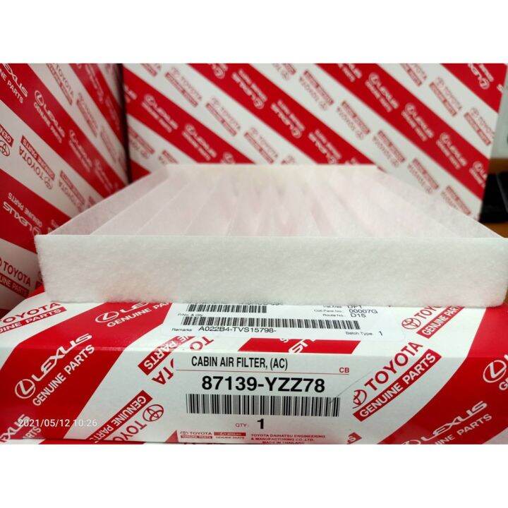 (ของแท้) 87139-YZZ78 ใส่กรองแอร์ กรองแอร์ Toyota Vios Gen 2 และ 3 ใส่ ...