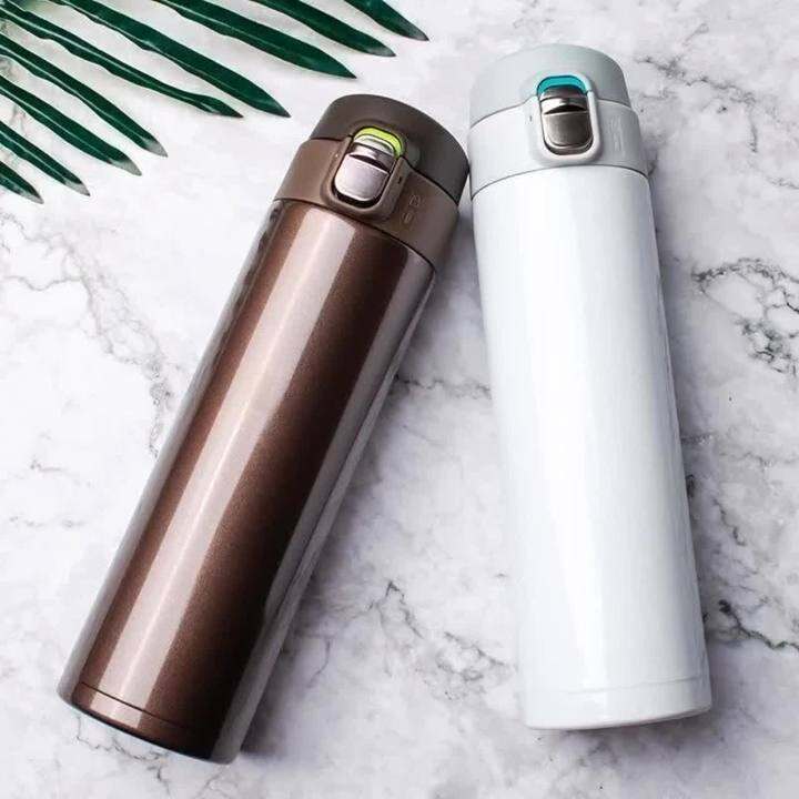 500ML Stainless Steel Bouncing Cover Vacuum Flask Thermos Cup Coffee ... 500ML Stainless Steel Bouncing Cover Vacuum Flask Thermos Cup Coffee ...