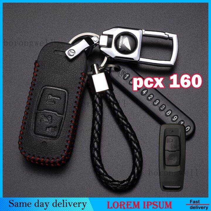 For HONDA Pcx 160 Remote Key leather Case Cover Pcx 160 Remote Cover ...