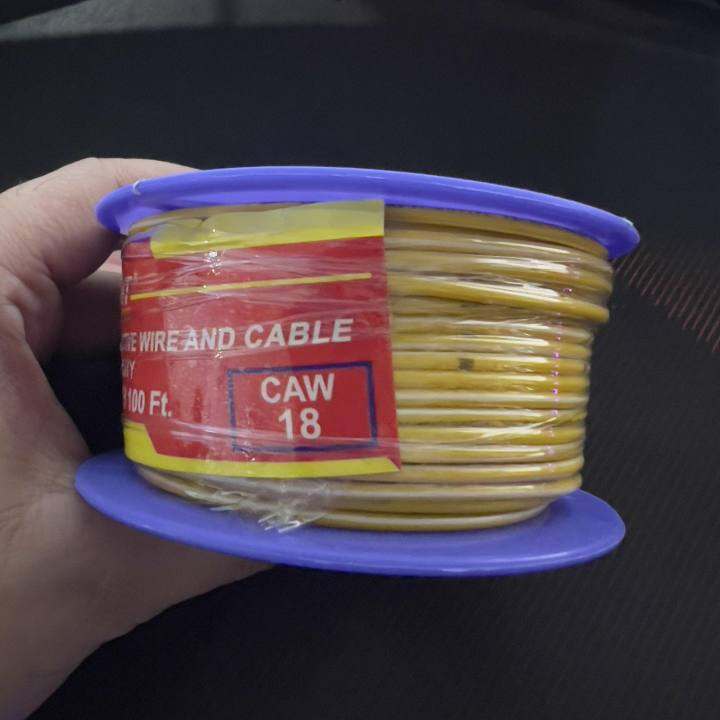 RED GAUGE CAW 18 AUTO WIRE CIRCUIT AUTO WIRE 100FT LONG HEAVY DUTY ...