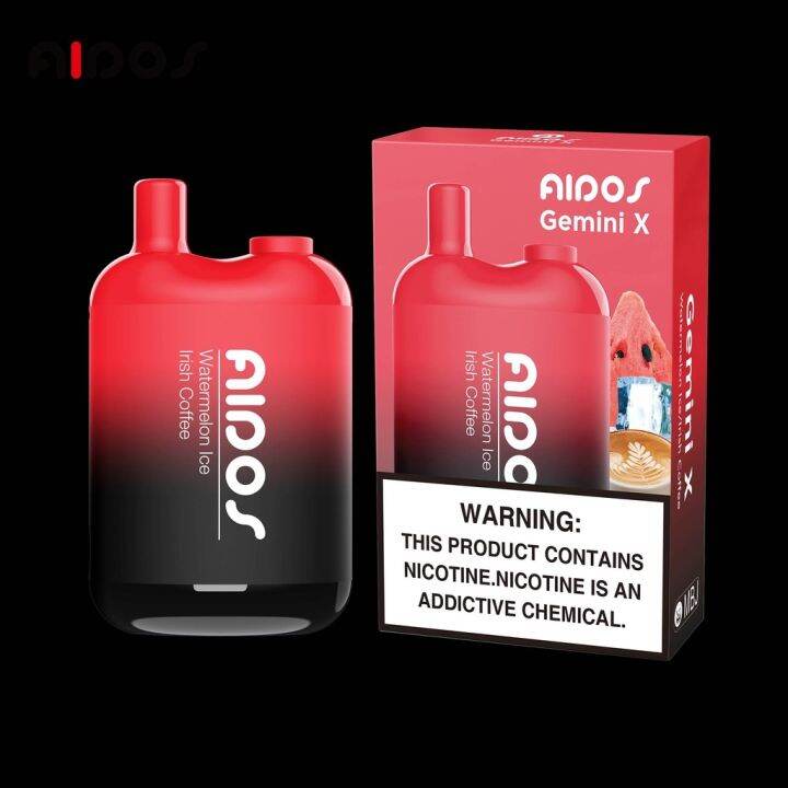 HOT AIDOS GEMINI X 10000 Puffs 2 Flavor Rechargeable Disposable Vape ...
