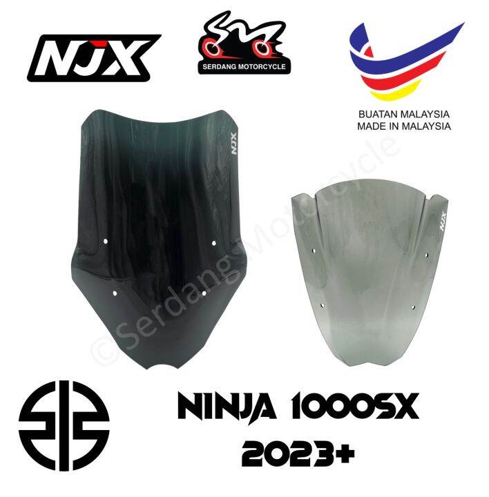 NJX Kawasaki Ninja 1000SX 2023 Windshield Windscreen Cowling Visor Cap ...