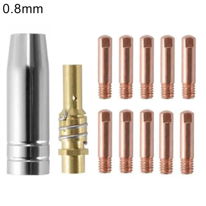 12Pcs/Set MB 15AK MIG Conductive Nozzle Weld Torch Contact Tip Holder for Binzel | Lazada PH