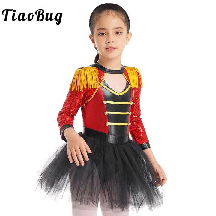 [HOT 2023] Sequins Tassel Circus Ringmaster Costume Kids Girls ...